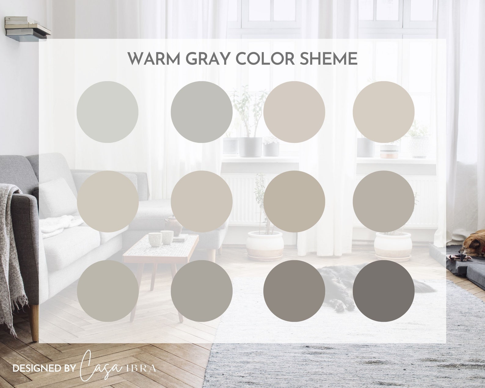 Warm Gray Color Palette, Sherwin Williams, Interior Paint Palette ...