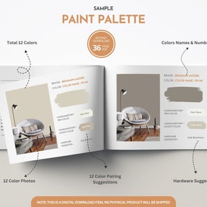 Warm Gray Color Palette, Benjamin Moore, Interior Paint Palette ...