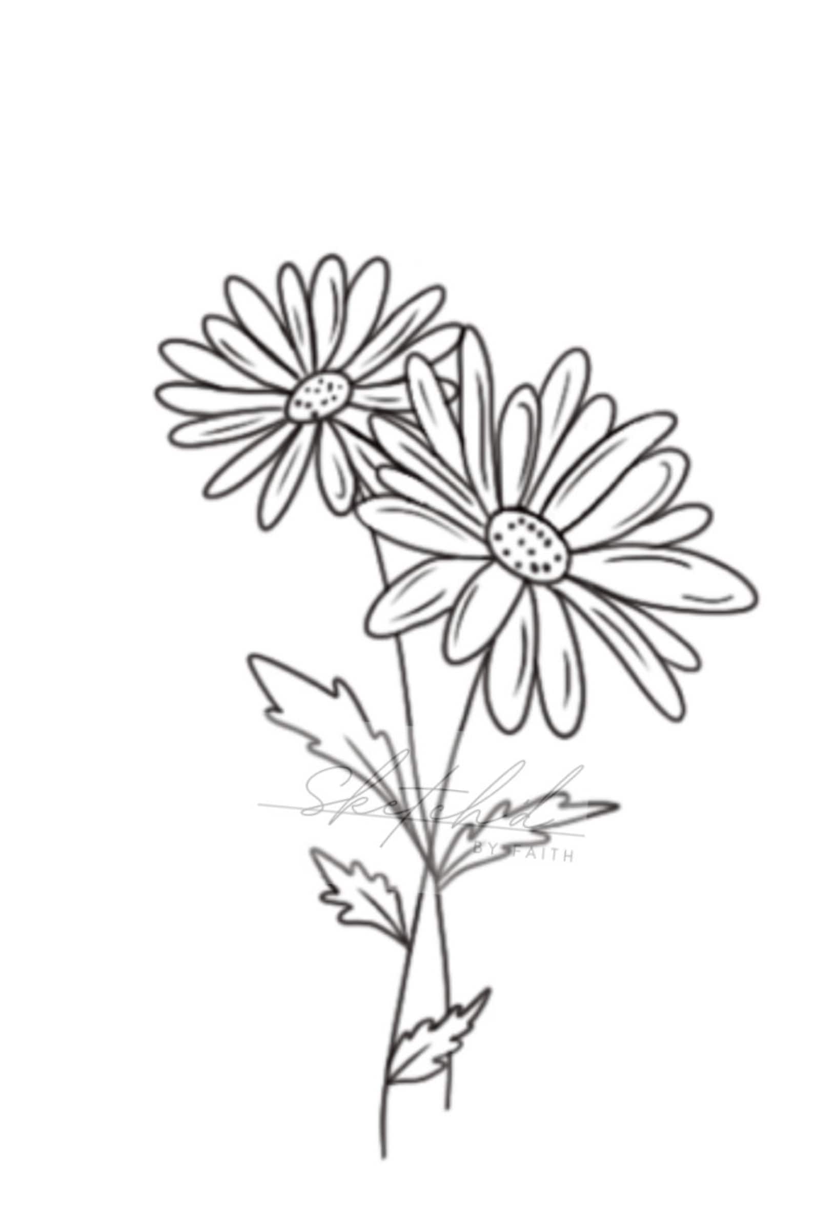 April Birth Flower: Daisy SVG - Etsy