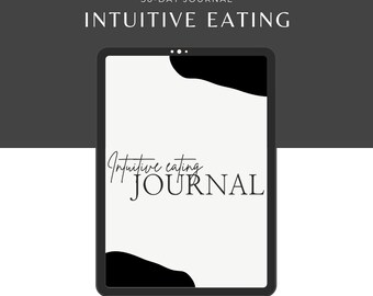 Mindful Eating Journal Printable and Fillable PDF Intuitive Eating ...