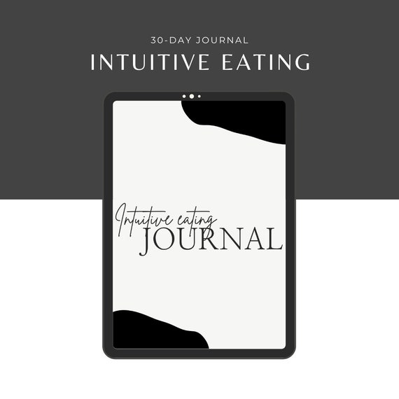 Mindful Eating Tracker Intuitive Eating Daily Journal | Etsy