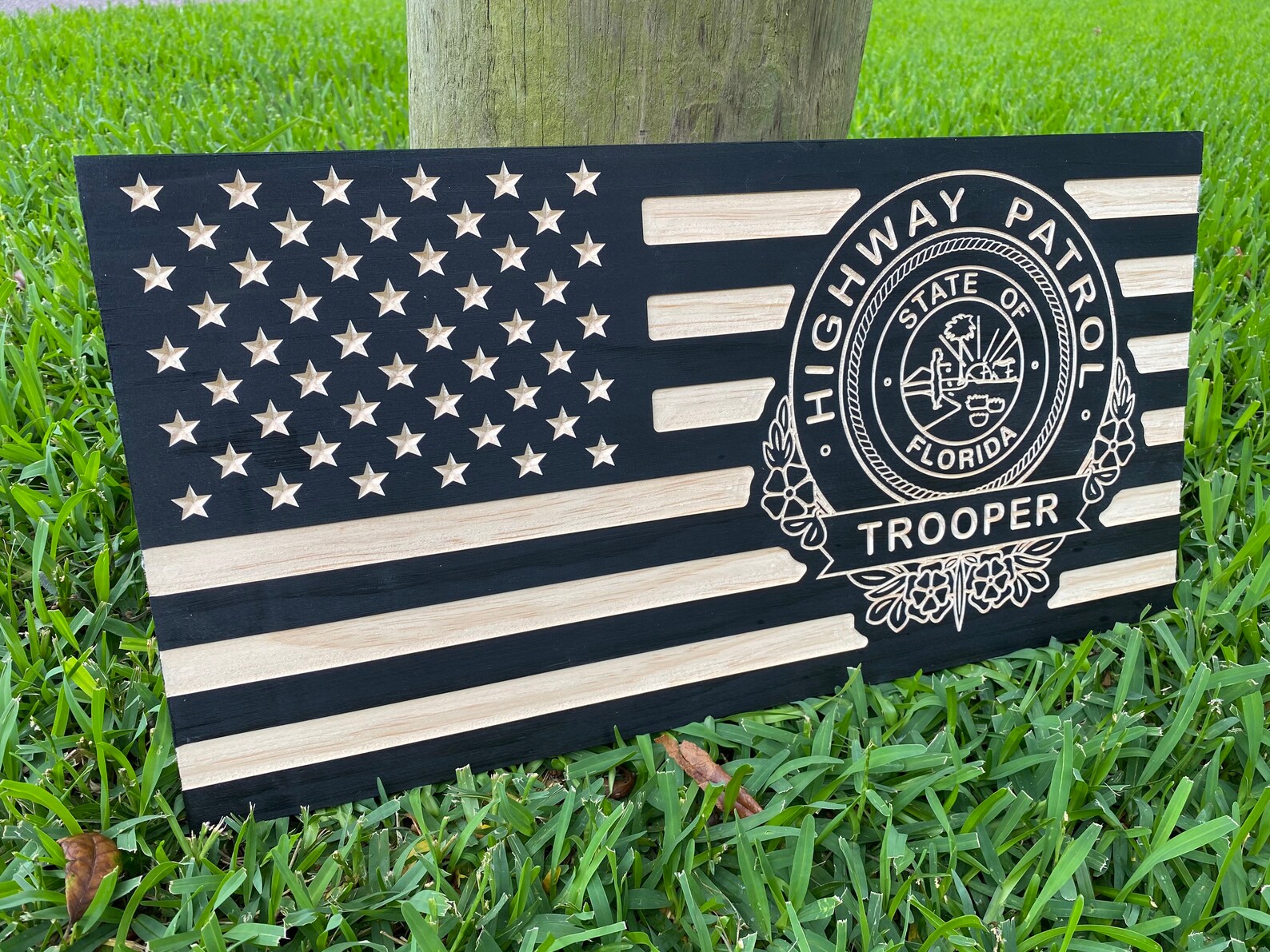 Florida Highway Patrol Flag Custom Made 12x22 - Etsy