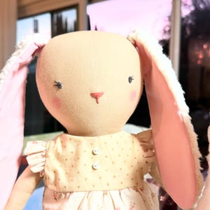 Heirloom Cotton Doll Bunny - Etsy