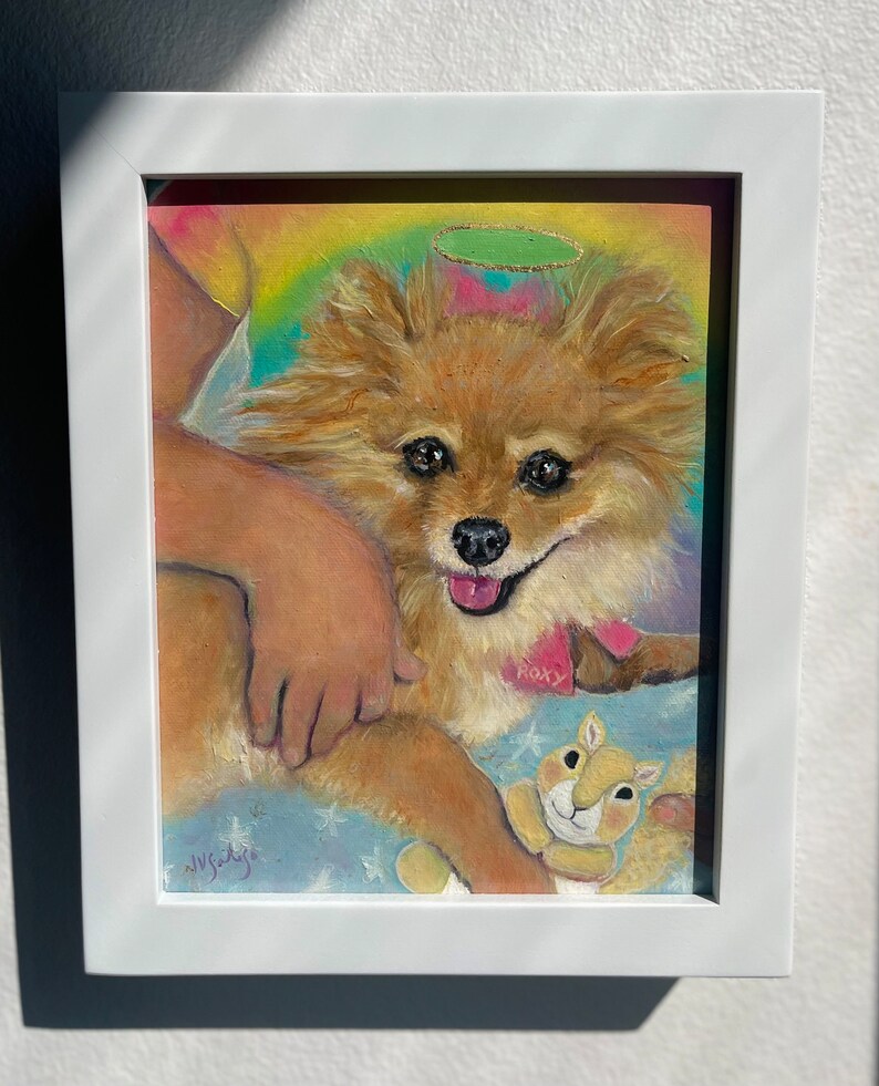 Custom Painted Pet Portraits With Frame - Etsy