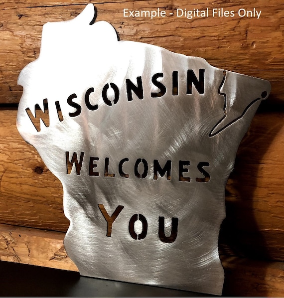 Wisconsin Welcomes You SVG DXF - Etsy