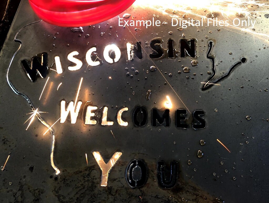 Wisconsin Welcomes You SVG DXF - Etsy