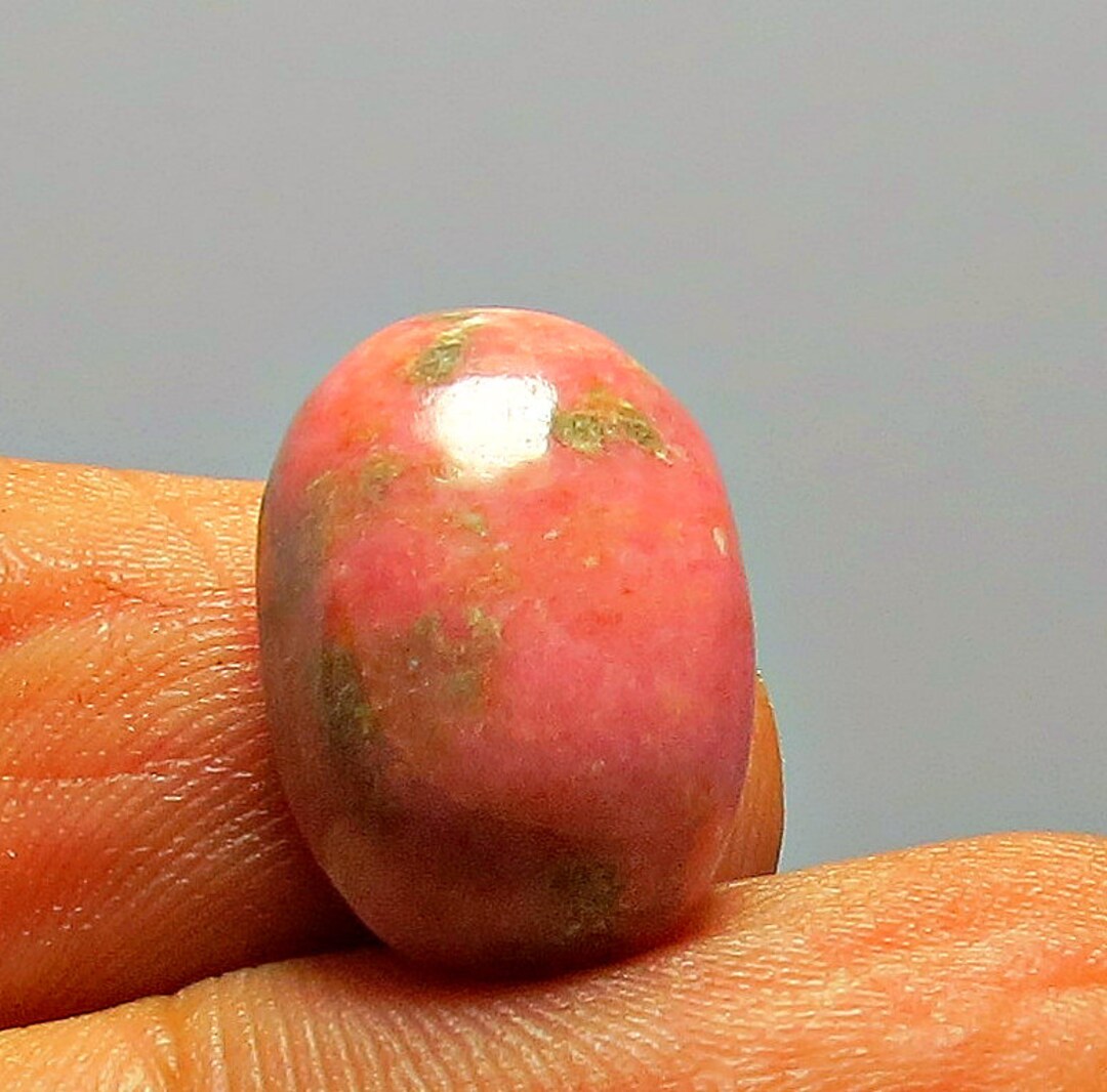 20 Ct Eye Catching & Infrequent Pink Color Rhodonite Oval Shaped Loose ...
