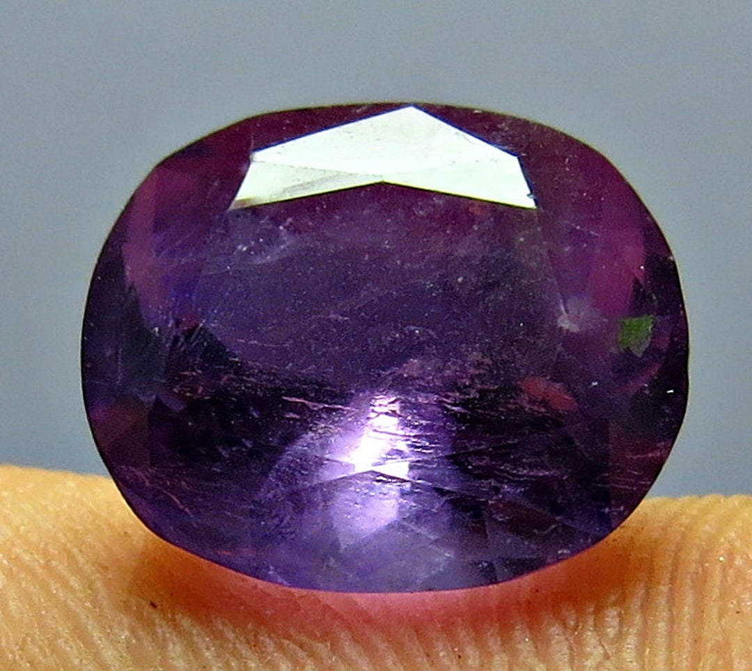 7.0 Ct Very Rare & Beautiful Oval Shaped Amethyst Loose Gemstone ...
