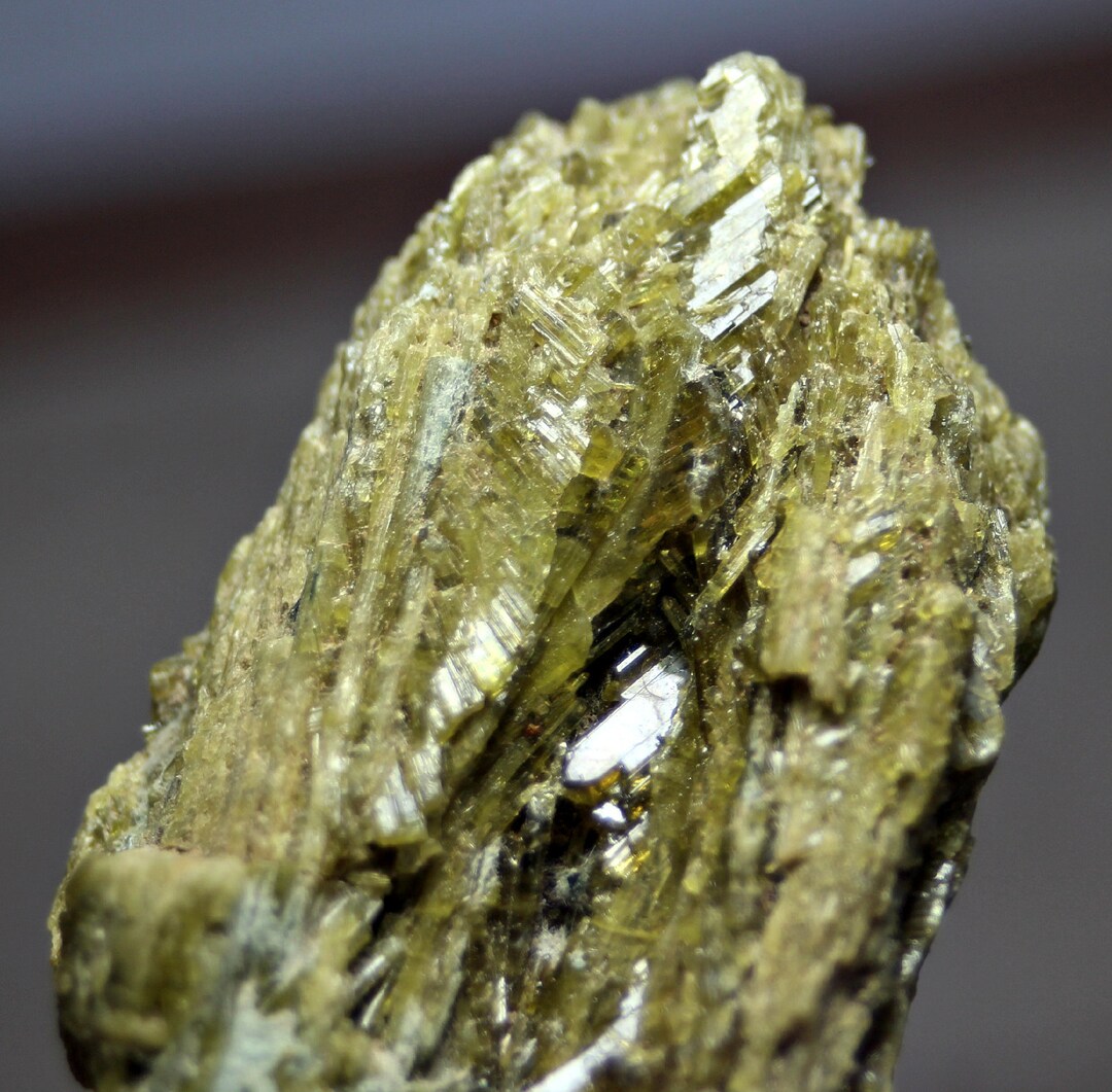 174.0 CT Etched Green Color Epidote Crystals Cluster Specimen From the ...