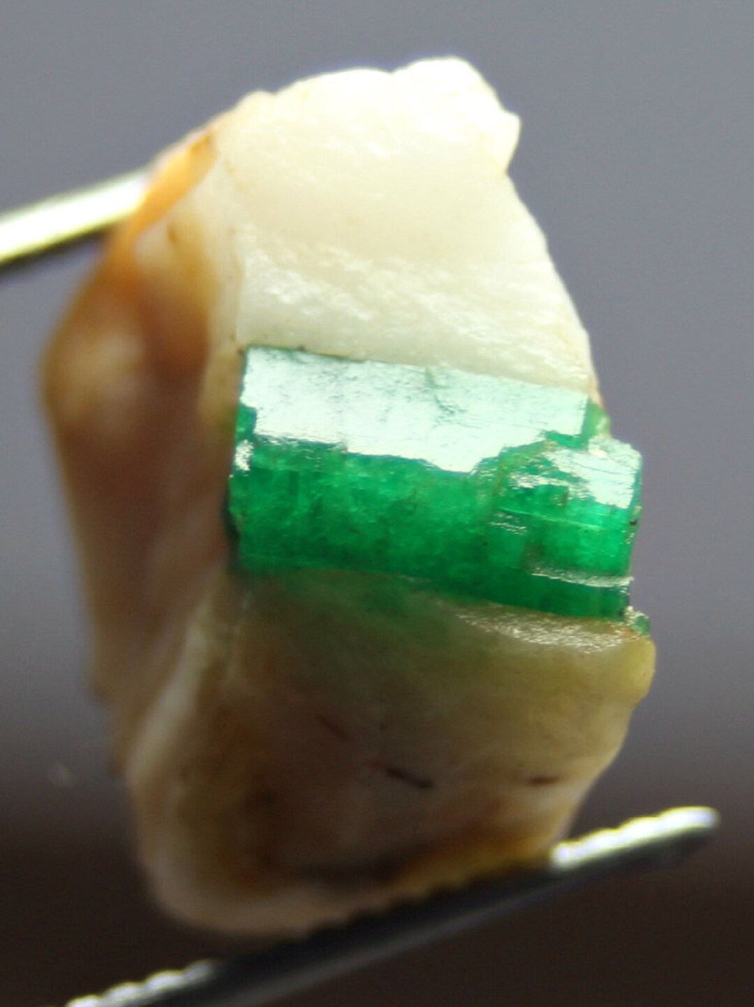 15.50 CT Rare Museum Grade Green Emerald Crystal Specimen From Swat ...