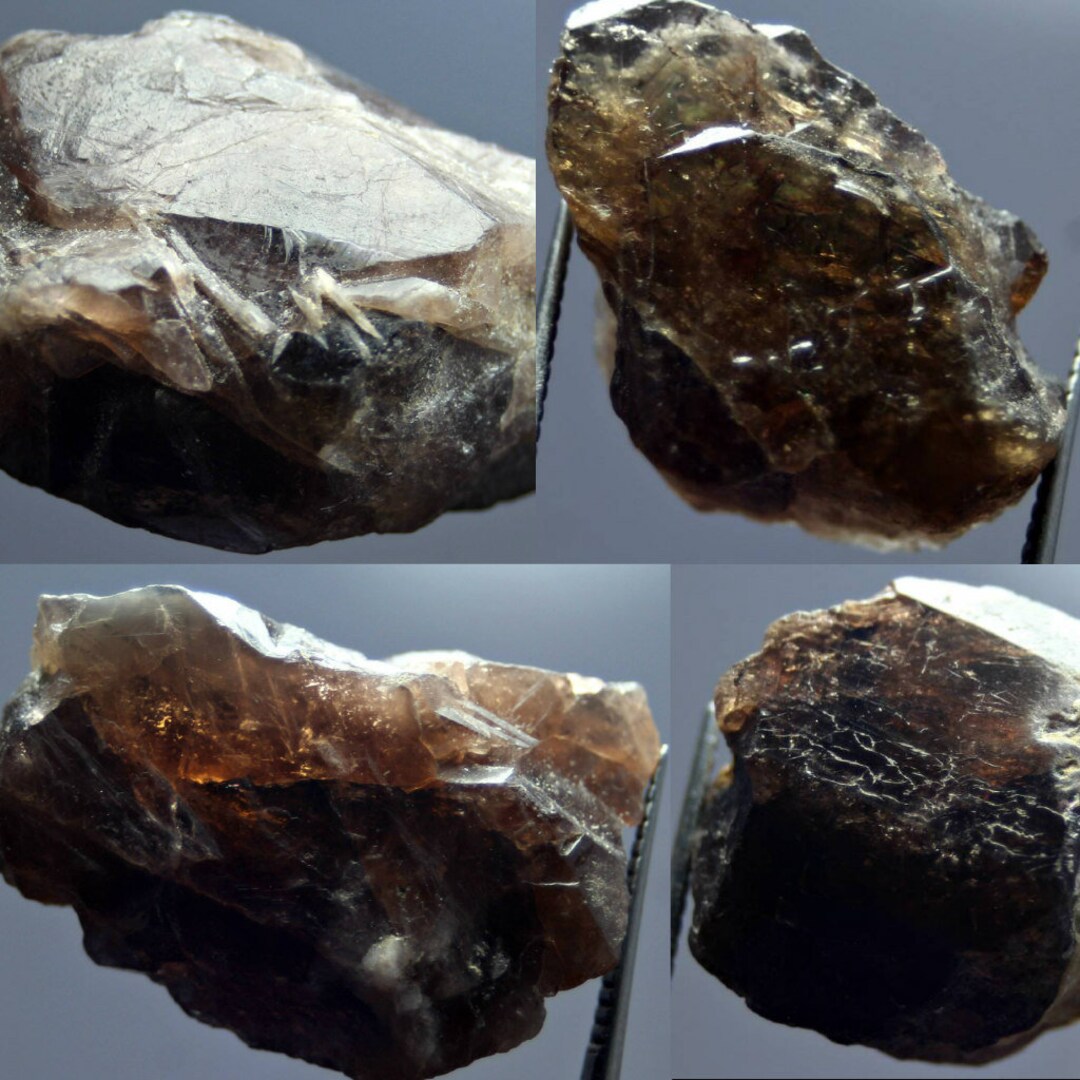 300 CT Thin on the Ground Museum Grade Violet Brown Axinite Crystals ...