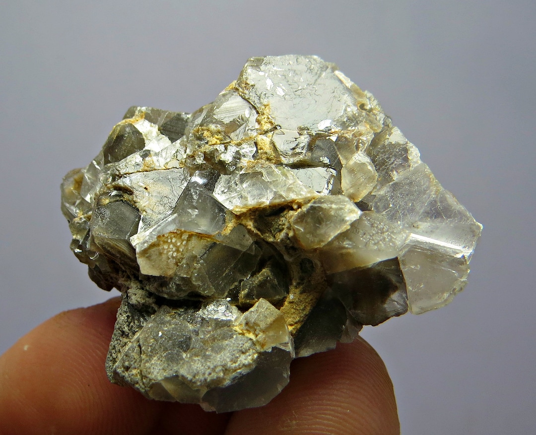 175.0 Ct Arresting & Isolated Gray Color Full Terminated Cubic Fluorite ...