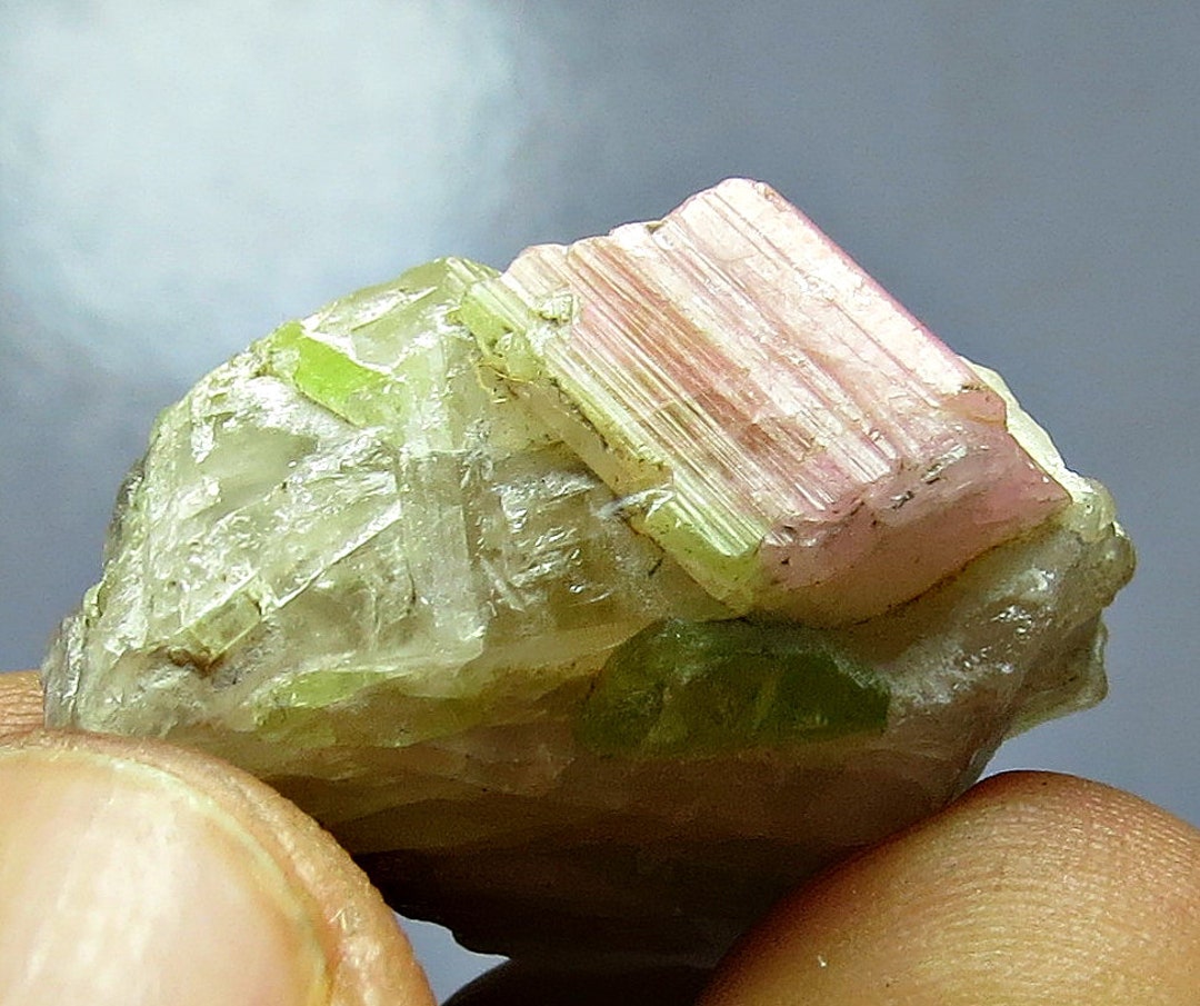 60 Ct Magical Rare Transparent Terminated Pink Tourmaline Combine With ...