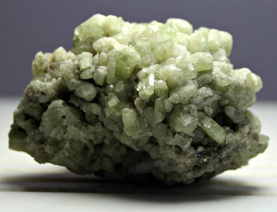 307 CT Big Green Diopside Crystal Cluster Oval Shape Specimen From ...