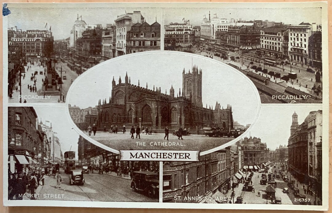 Unwritten 1900’s Black & White Postcards of Manchester - Etsy