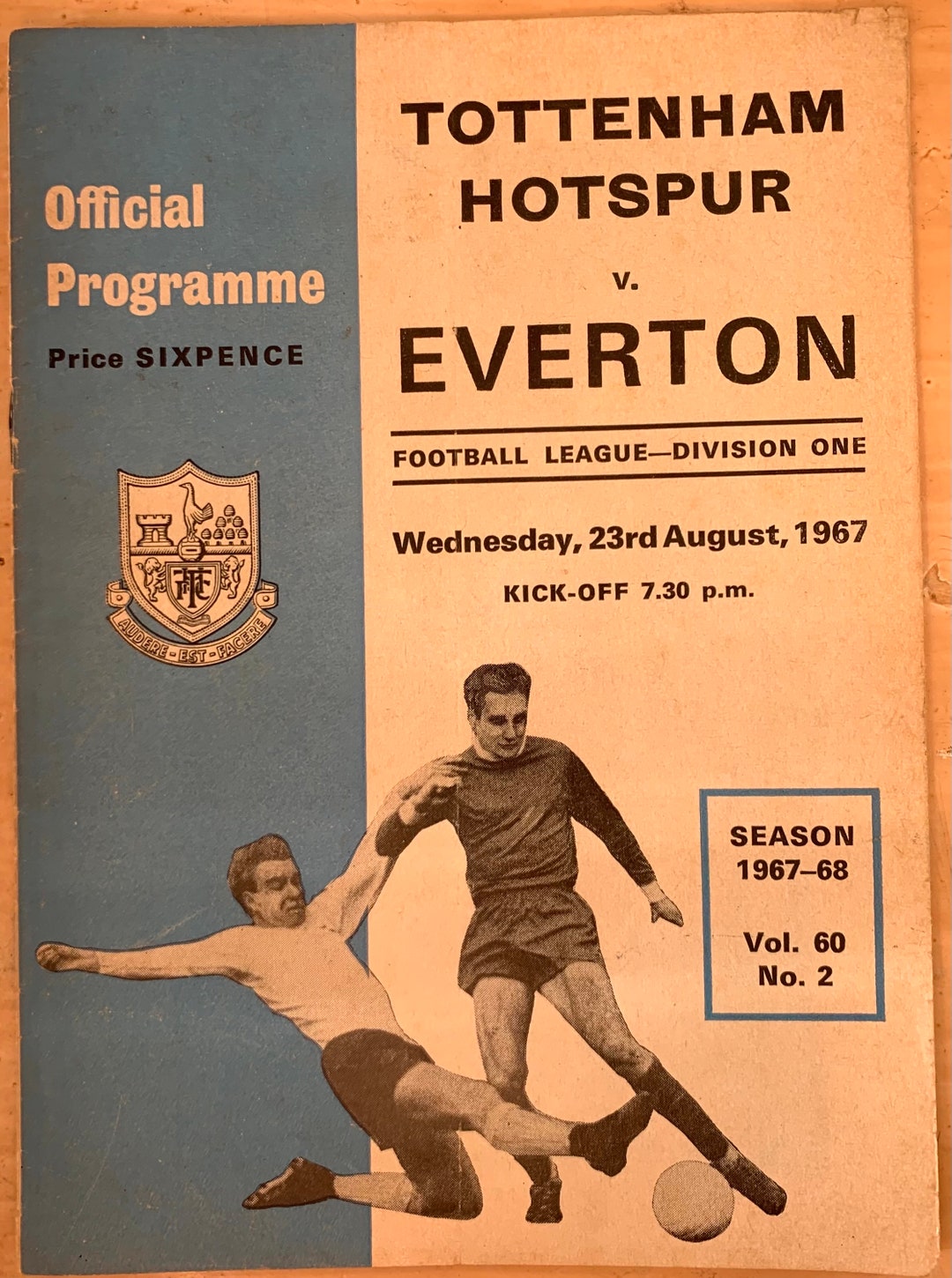 Tottenham Hotspur Programmes, 1967-68 Season - Etsy