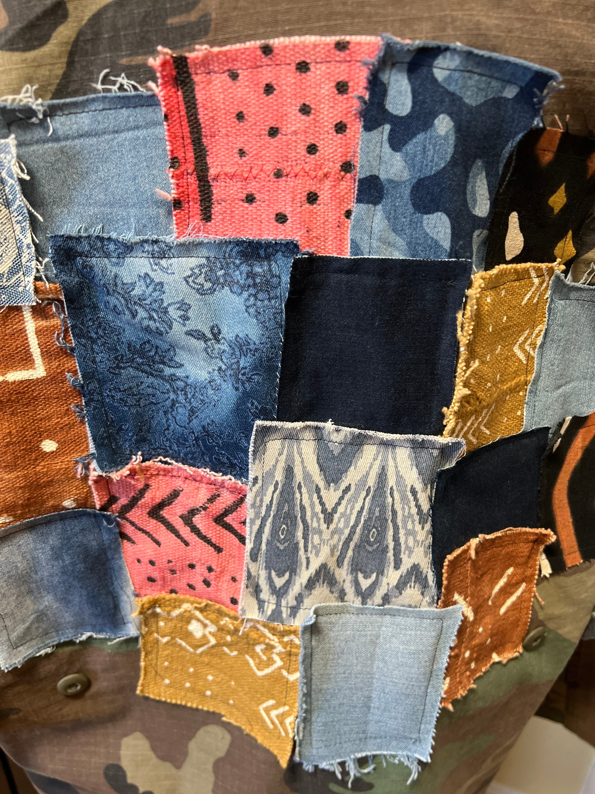 Upcycled BDU Camo Print Jacket - Etsy