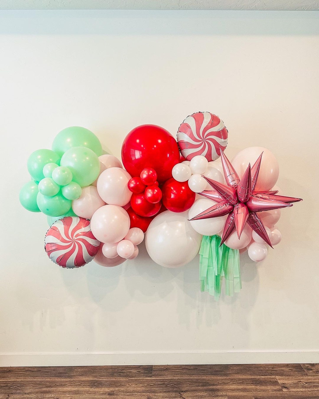 Christmas Candy—balloon Arch/garland DIY Kit | Christmas | Holiday ...