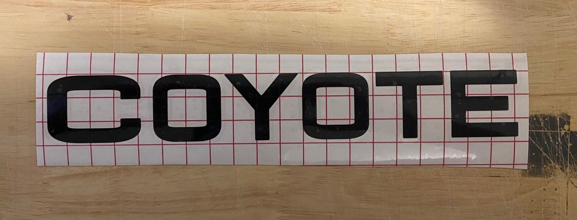 Mustang Coyote Decal Lettering - Etsy