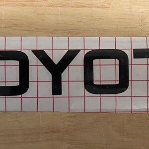 Mustang Coyote Decal Lettering - Etsy