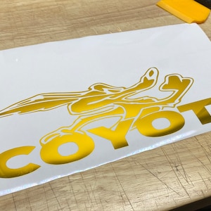 Mustang Coyote Decal - Etsy