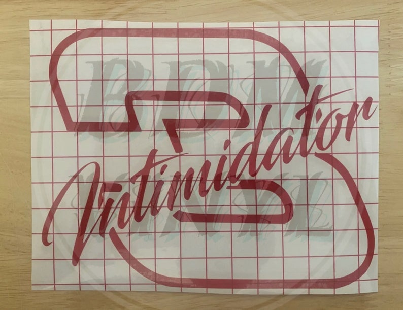 Dale Earnhardt Intimidator Decal | Etsy
