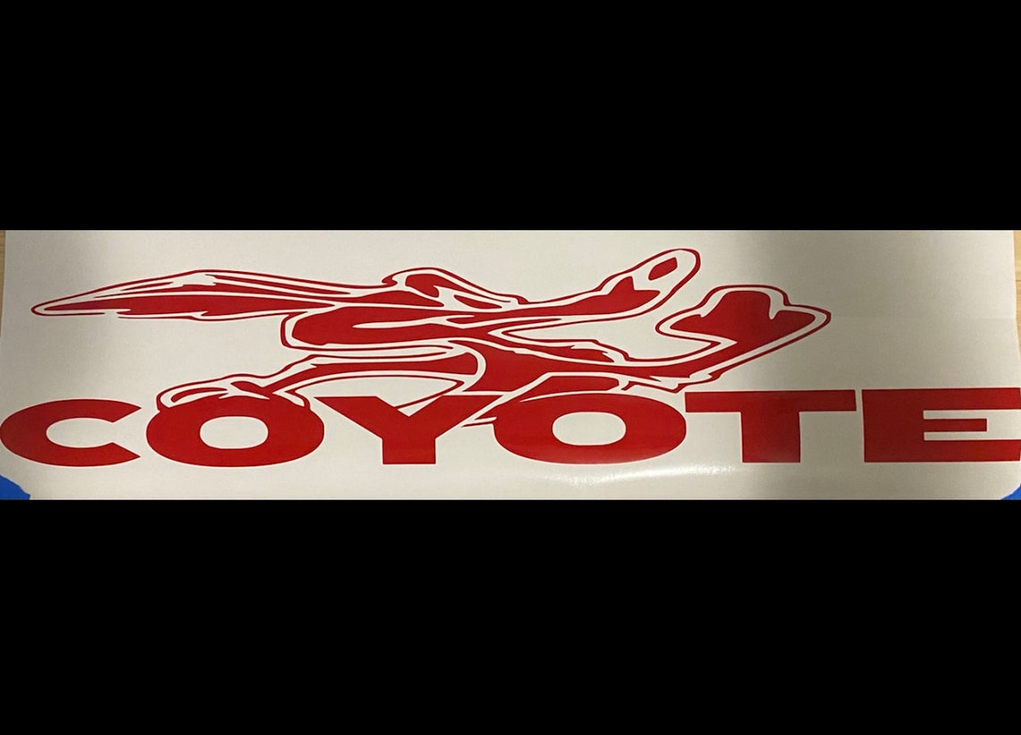Mustang Coyote Decal - Etsy