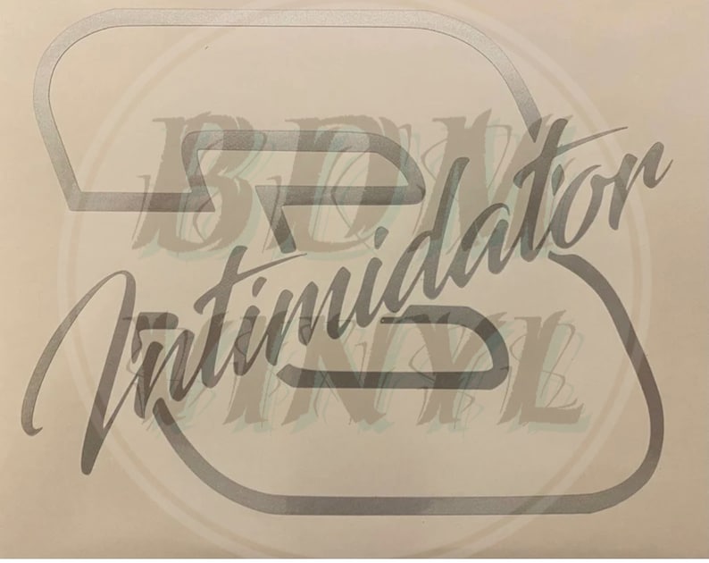 Dale Earnhardt Intimidator Decal | Etsy