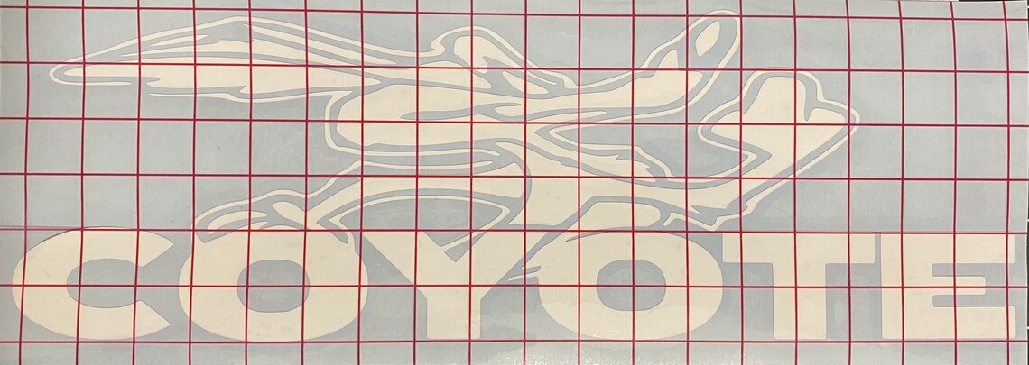 Mustang Coyote Decal - Etsy