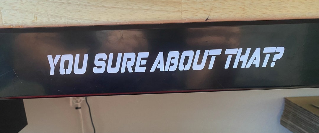 You Sure About That? Decal - Etsy