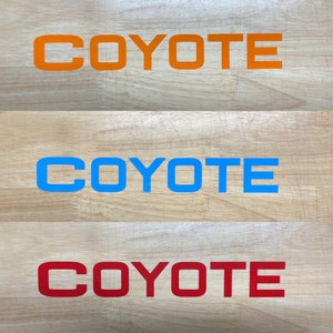 Mustang Coyote Decal Lettering - Etsy