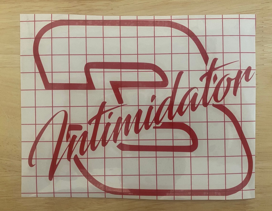Dale Earnhardt Intimidator Decal | Etsy
