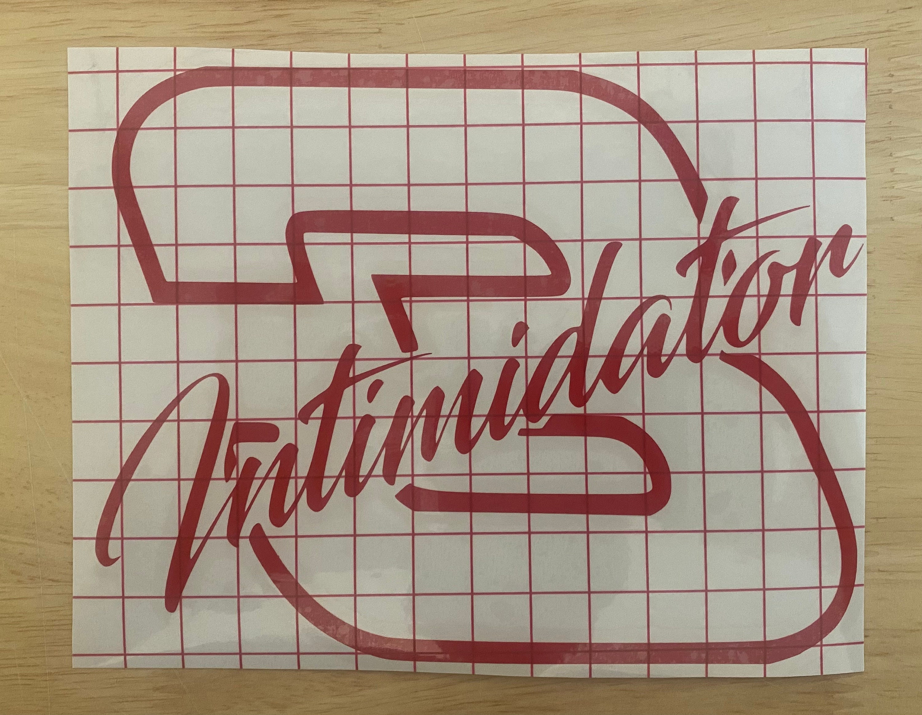 Dale Earnhardt Intimidator Decal | Etsy