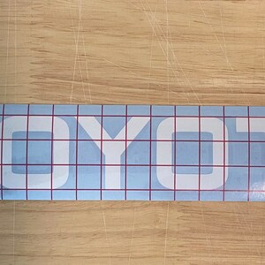 Mustang Coyote Decal Lettering - Etsy