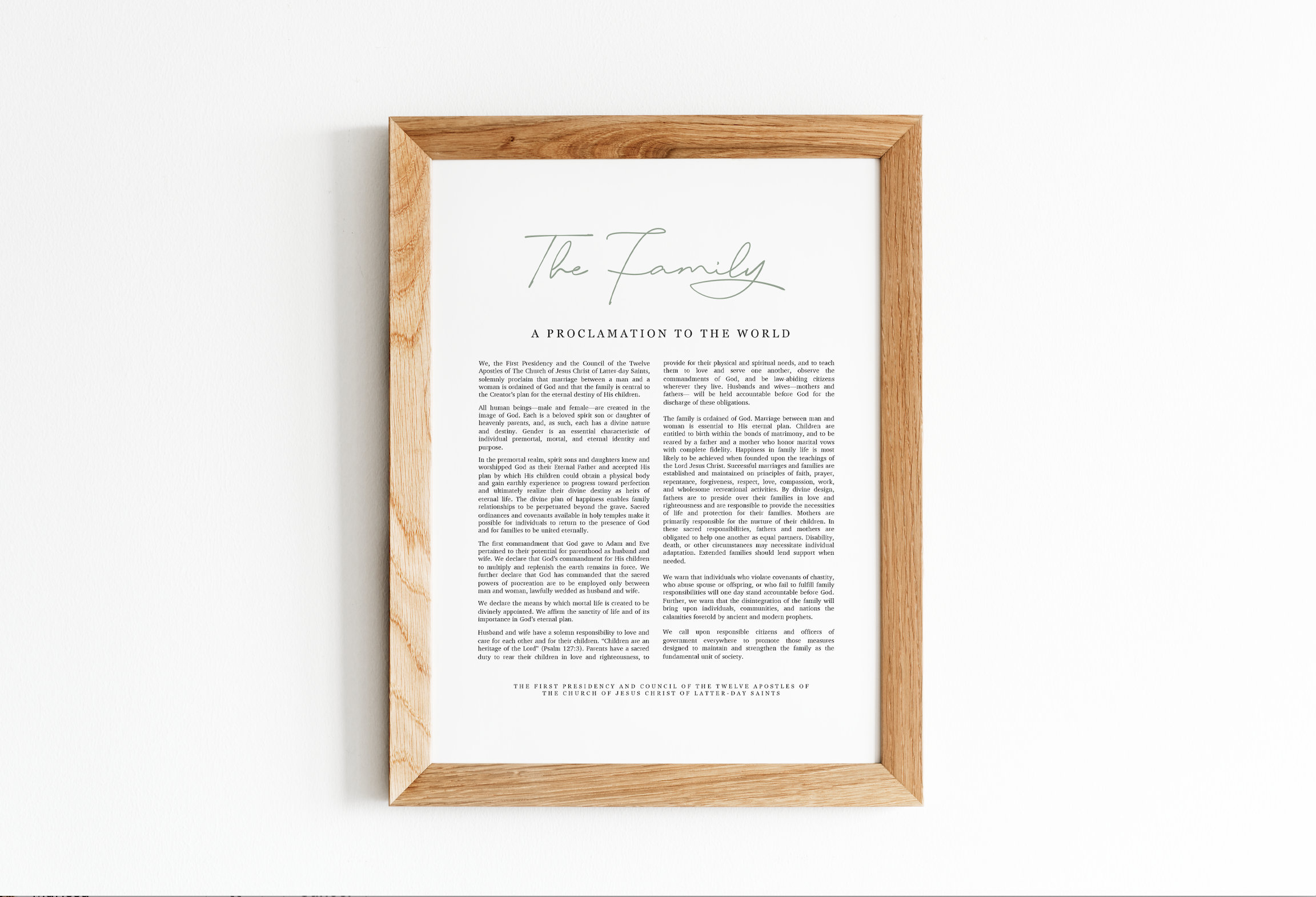 Proclamation Bundle Wall Art / Handout - Sage Green / B&W - DIGITAL ...