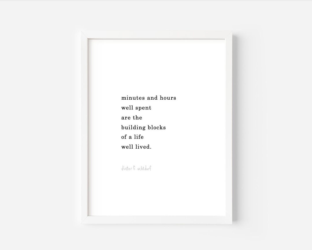 Building Blocks - Dieter F. Uchtdorf Quote - DIGITAL DOWNLOAD - Etsy