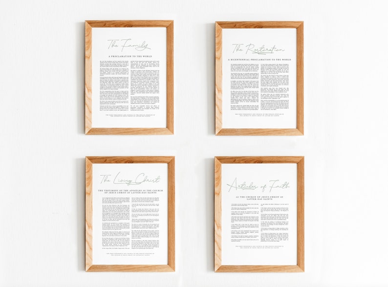 Proclamation Bundle Wall Art / Handout - Sage Green / B&W - DIGITAL ...