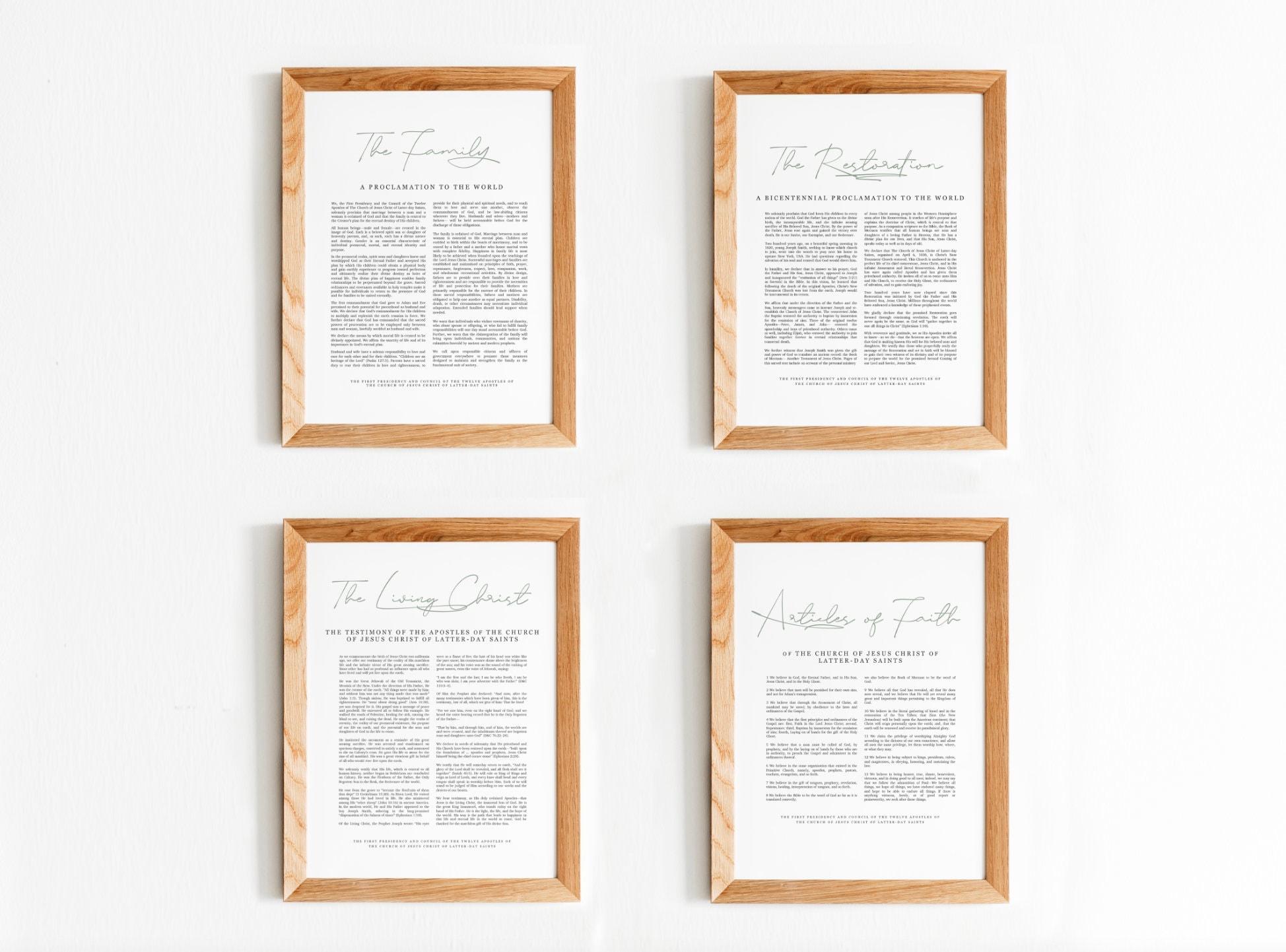 Proclamation Bundle Wall Art / Handout - Sage Green / B&W - DIGITAL ...