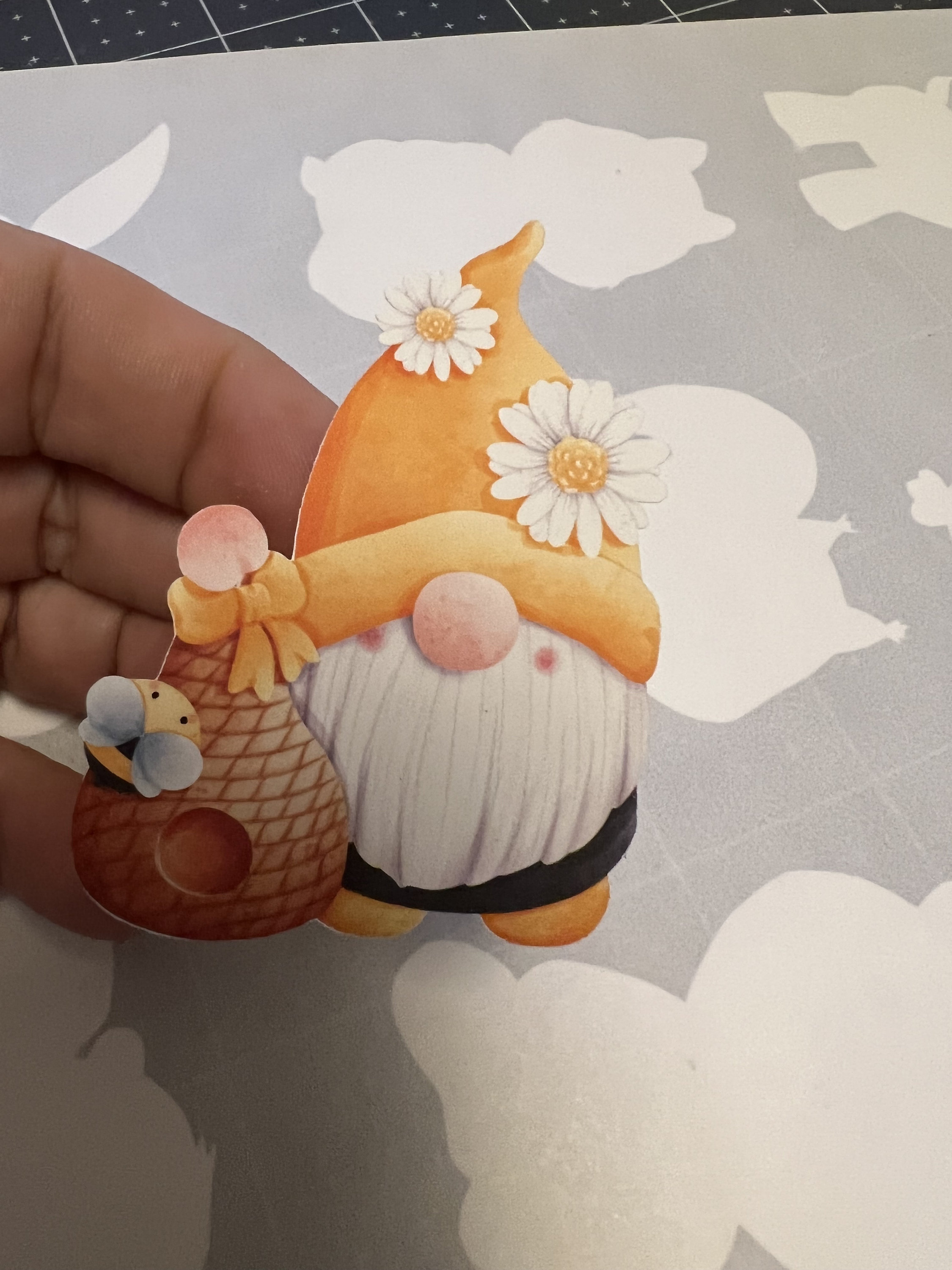 Bee Gonk/gnome Stickers for Baby Bottle Flowers Bowtie | Etsy UK