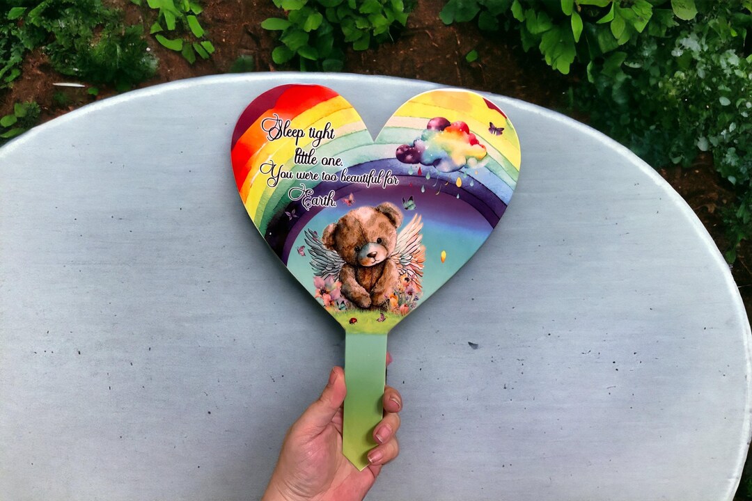 Personalised Teddy Grave Marker, Christmas Grave Memorial, Grave ...