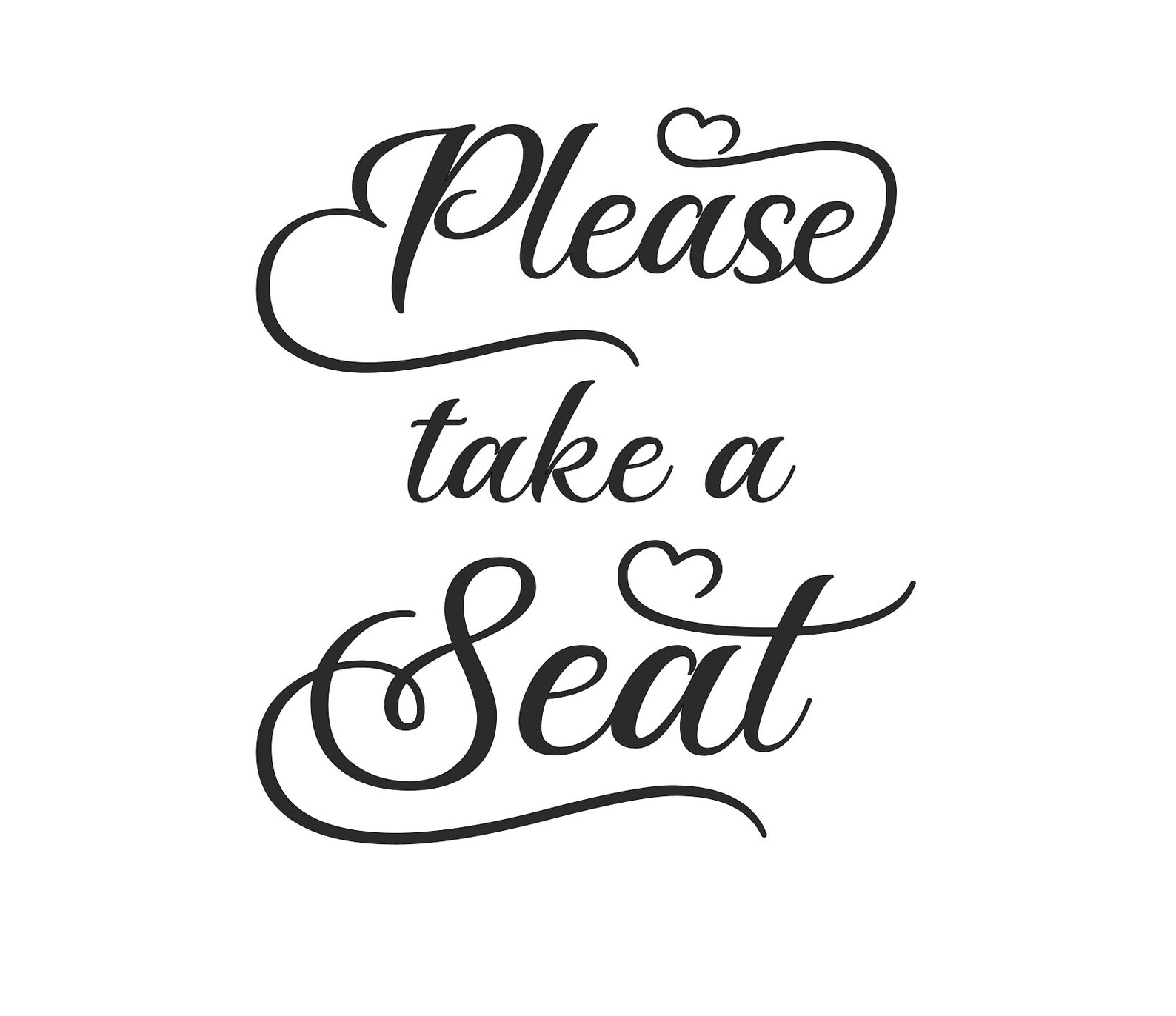 Please Find Your Seat Vinyl Decal Please Take a Seat Make - Etsy UK