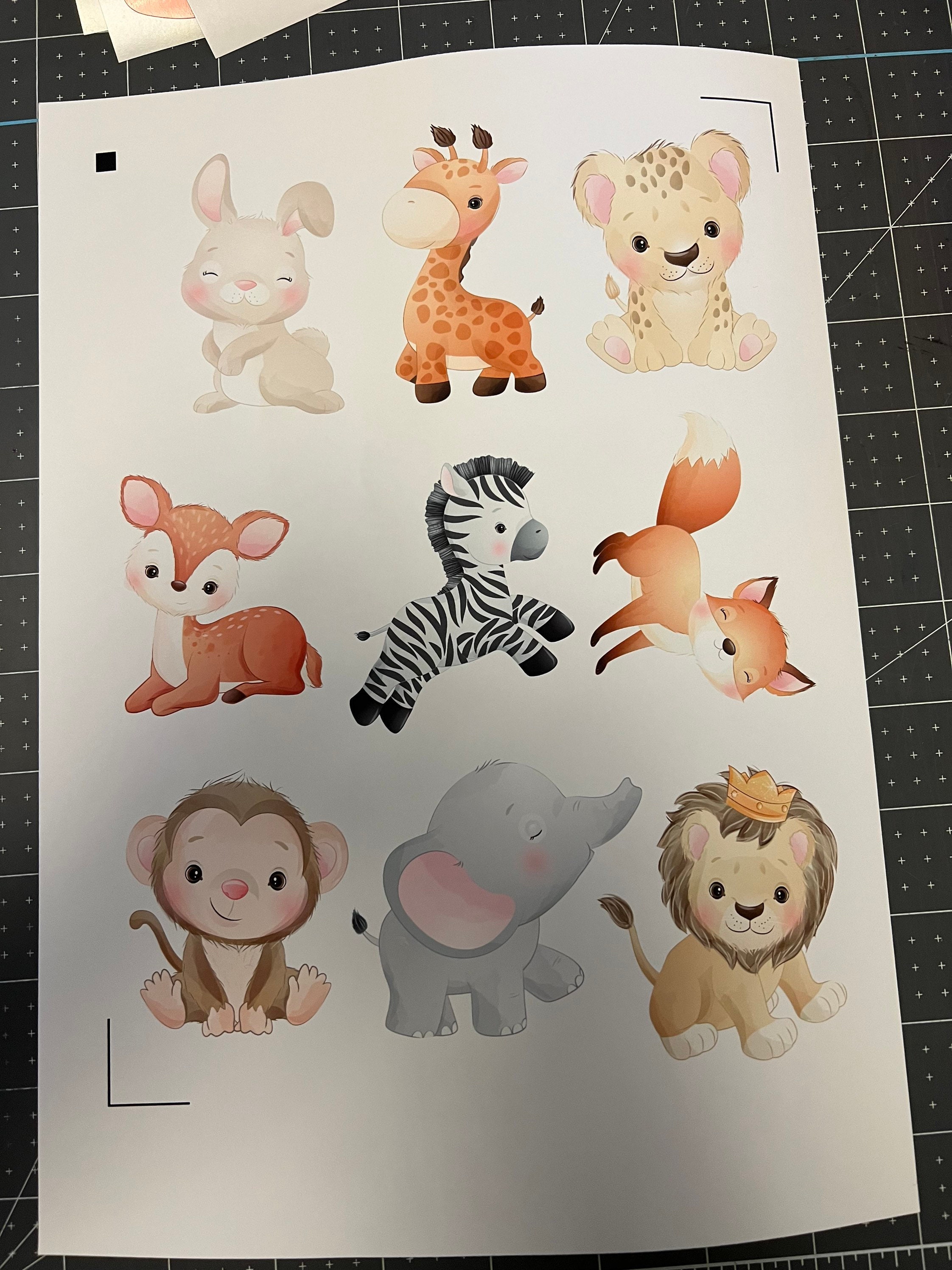 Safari Jungle Animals Sticker Collection Pump Bottle Cup - Etsy