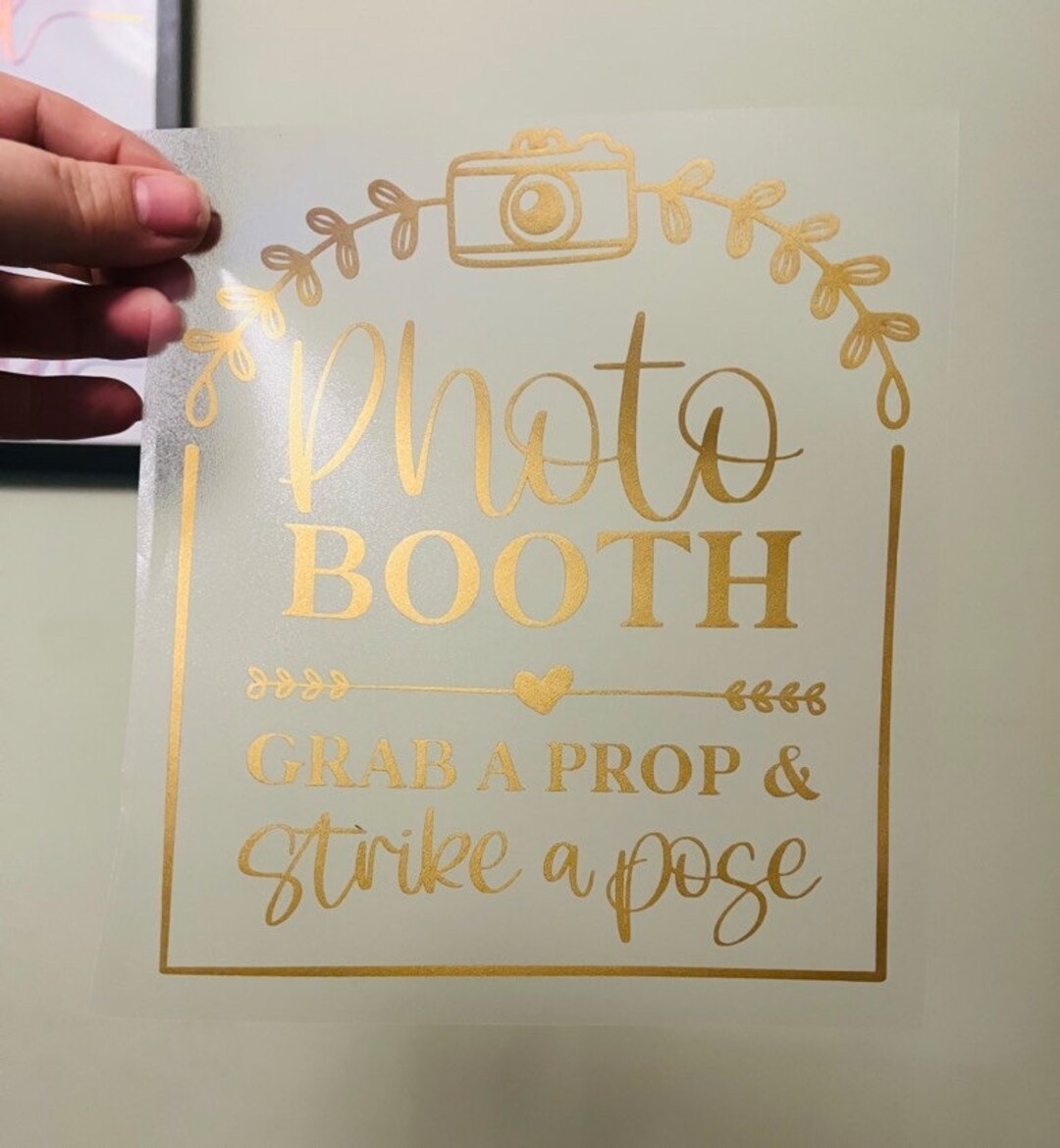Photo Booth Vinyl Decal Make Your Own Wedding Sign for Your Guest ...