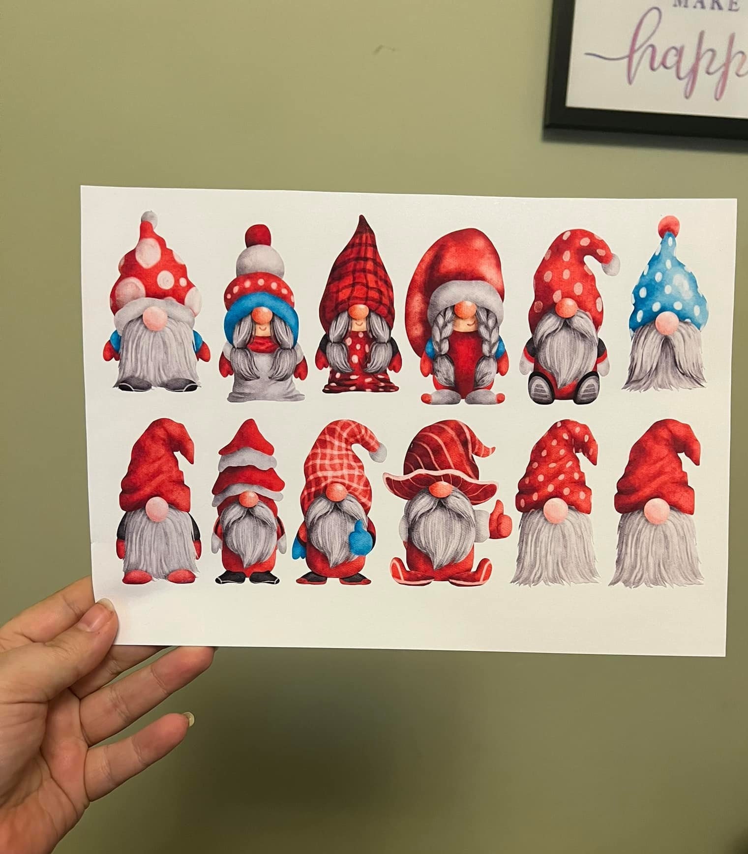 Gnome/gonk Sticker Iron on Gonk Christmas Gift Present - Etsy UK