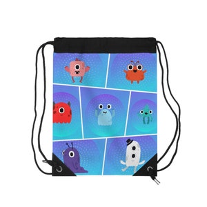 Monsters Drawstring Bag - Etsy