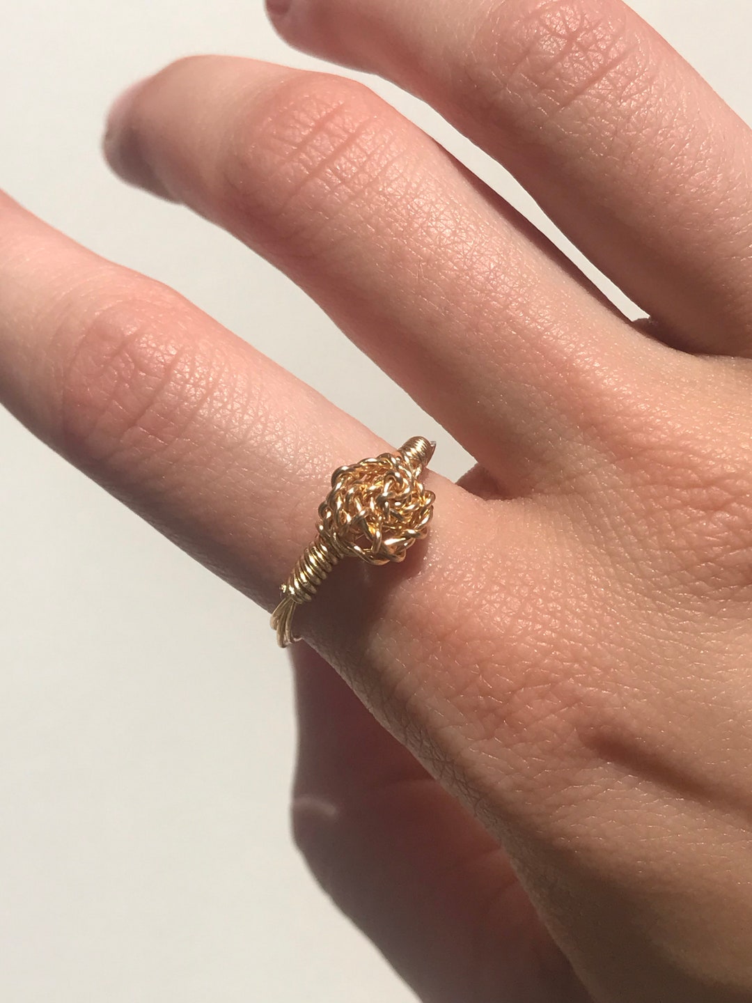 Wire Rose Ring - Etsy