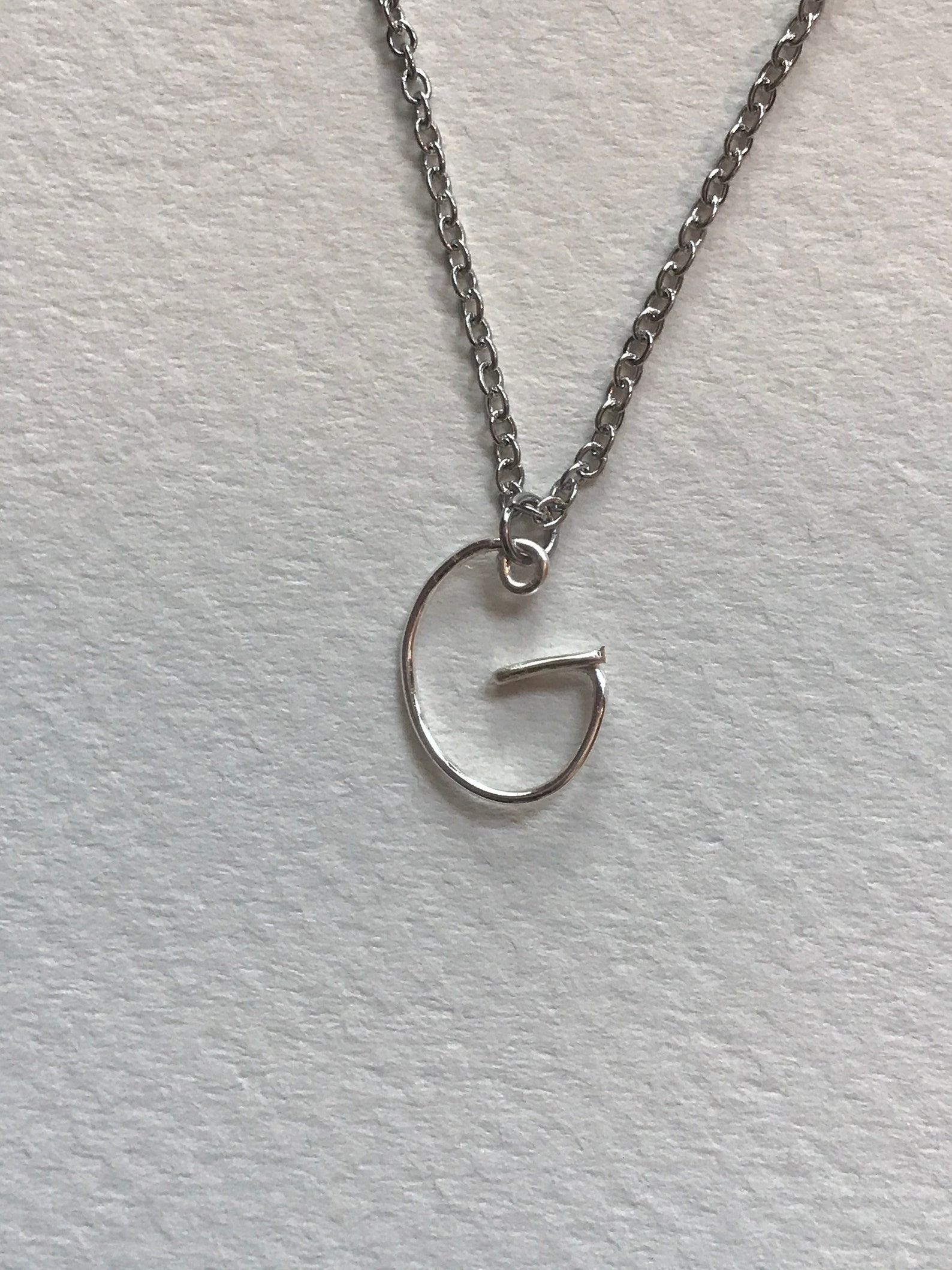 Wire Letter Necklace - Etsy