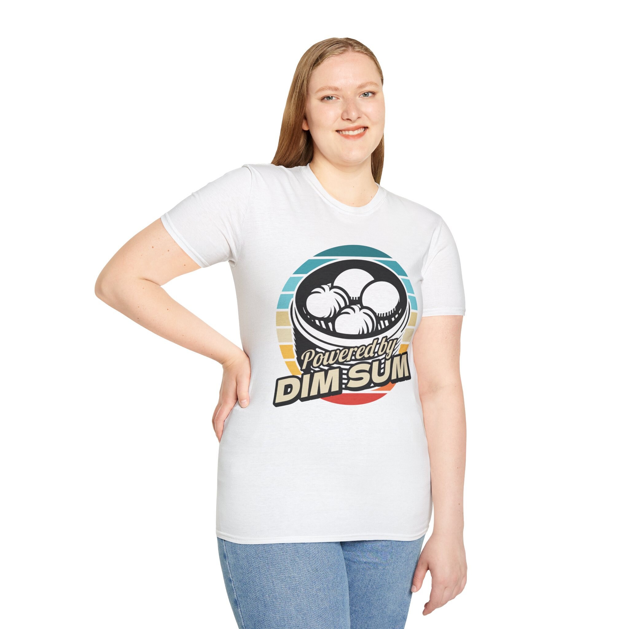 Powered by Dim Sum Chinese Food Dumplings Vintage Sunset T-shirt - Etsy