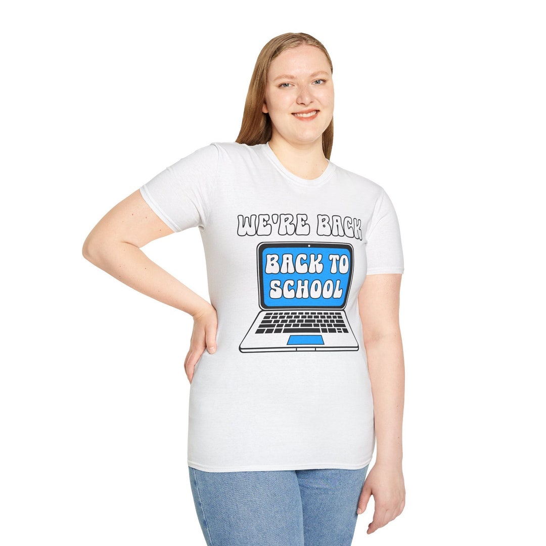 We're Back Back to School Techie Computer Laptop T-shirt - Etsy