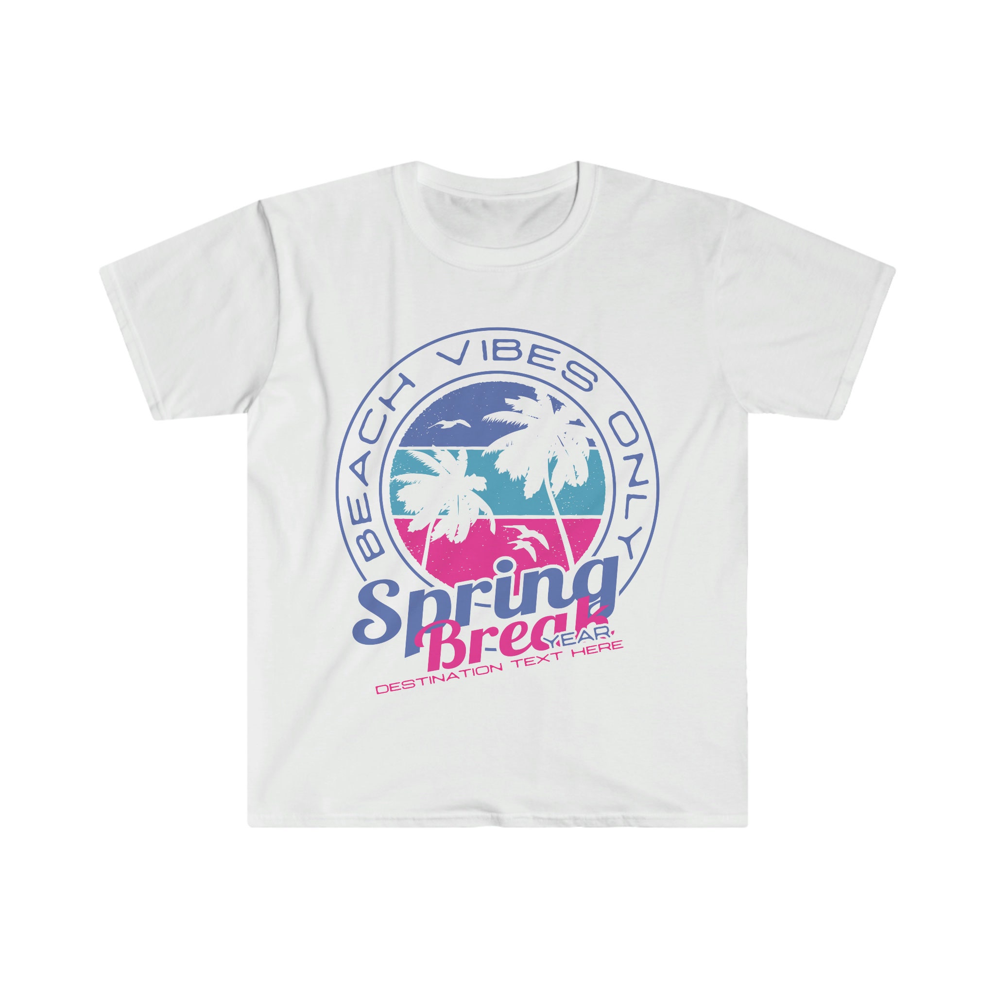 Spring Break Beach Vibes Only Customizable BP - Etsy